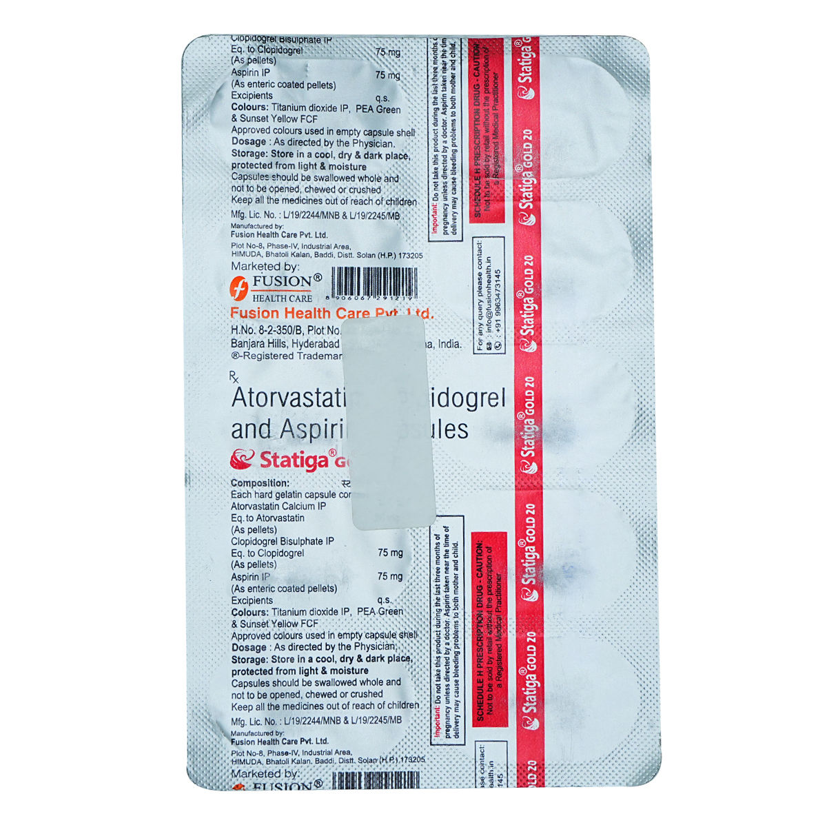 Clopizen Gold 20 Capsule 10's Price, Uses, Side Effects, Composition ...