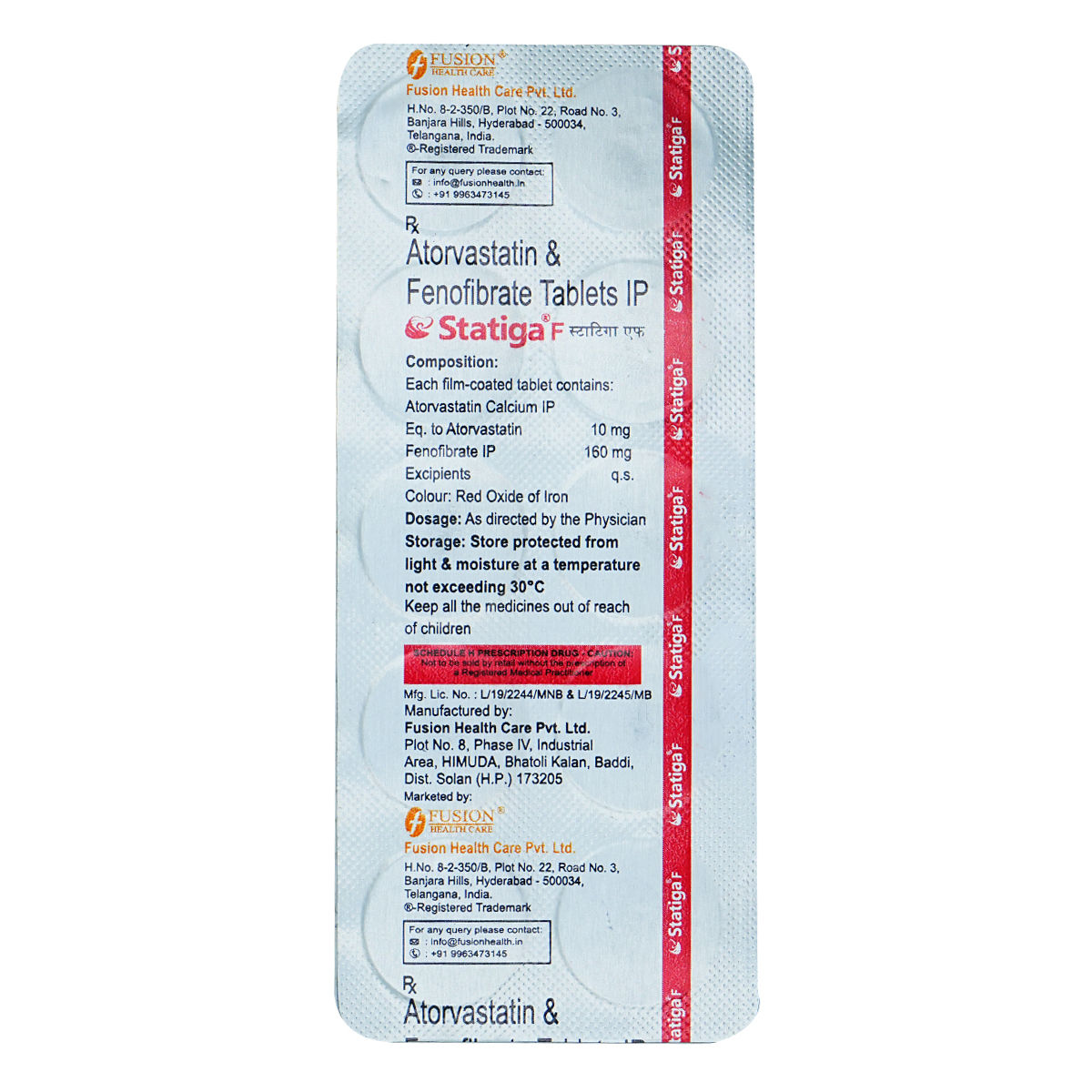 Statiga F Tablet | Uses, Side Effects, Price | Apollo Pharmacy