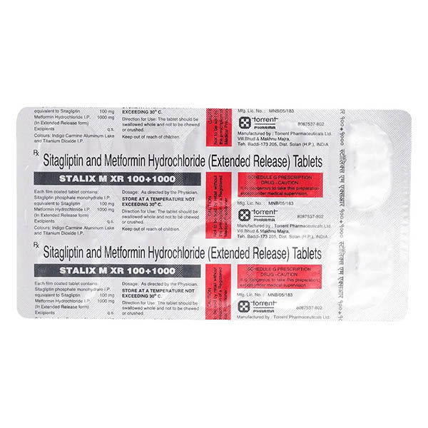 Stalix M XR 100/1000 mg Tablet | Uses, Side Effects, Price | Apollo ...