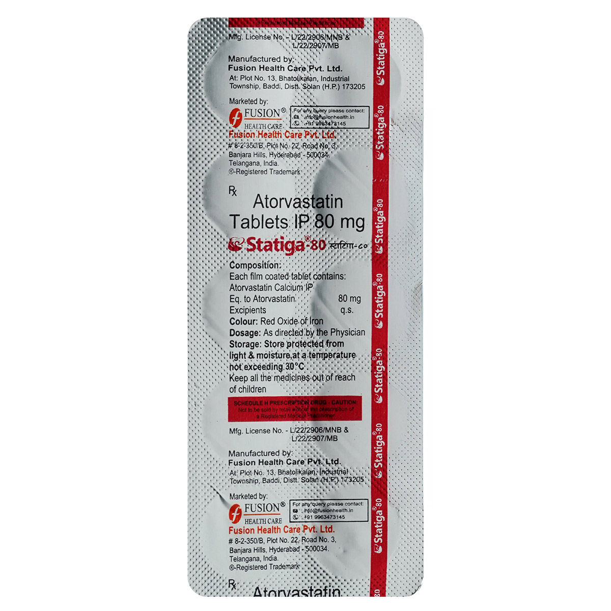 Statiga-80 Tablet | Uses, Side Effects, Price | Apollo Pharmacy
