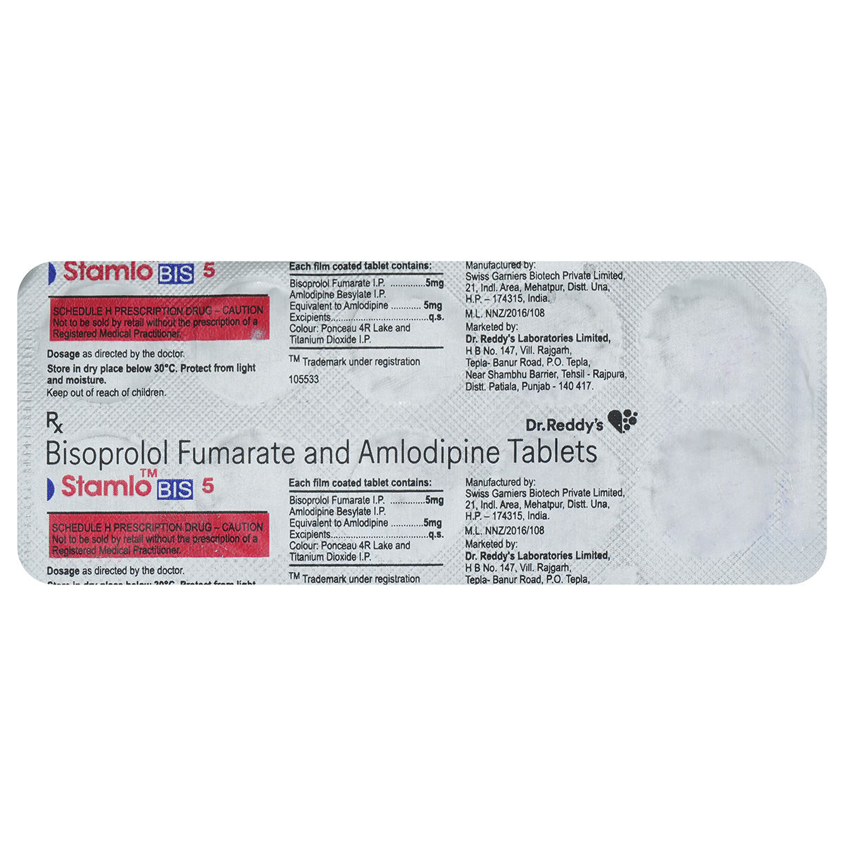 Stamlo Bis 5 Tablet 10's | Uses, Side Effects, Price | Apollo Pharmacy
