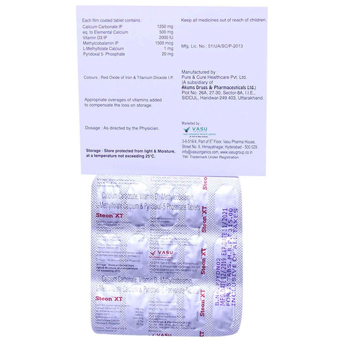 Steon XT Tablet 15's Price, Uses, Side Effects, Composition - Apollo ...