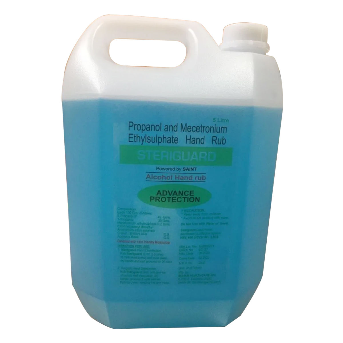 Steriguard Hand Rub 5Ltr (Saint) | Uses, Side Effects, Price | Apollo ...