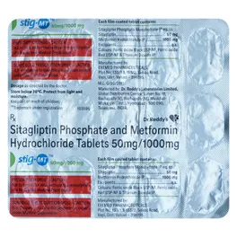 Stig MT 50/1000 mg Tablet | Uses, Side Effects, Price | Apollo Pharmacy