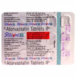 Storvas 20 Tablet | Uses, Side Effects, Price | Apollo Pharmacy