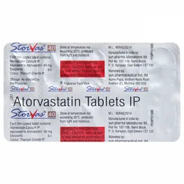 Storvas 40 Tablet | Uses, Side Effects, Price | Apollo Pharmacy