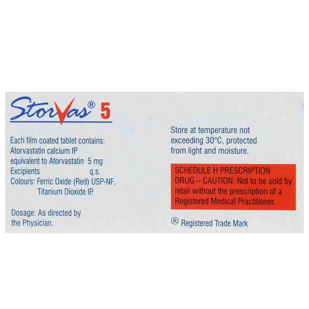 Storvas 5 Tablet 15's Price, Uses, Side Effects, Composition - Apollo ...