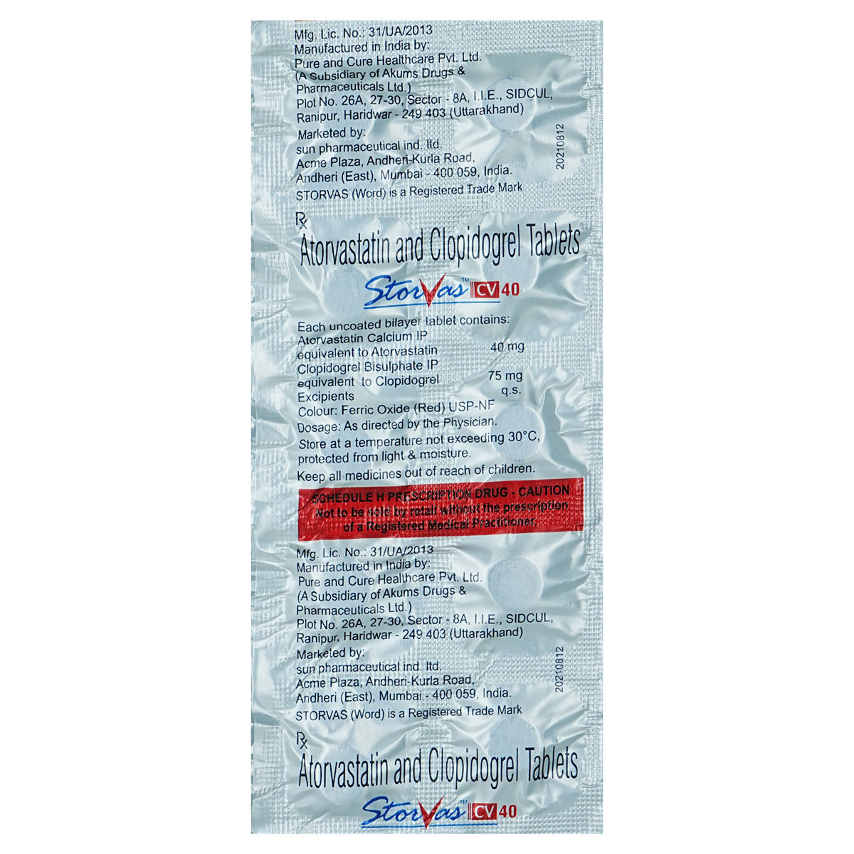 Storvas CV 40 Tablet | Uses, Side Effects, Price | Apollo Pharmacy