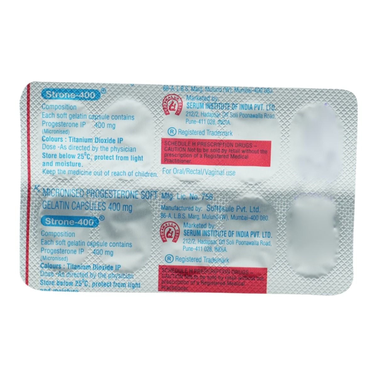 Strone 400 Capsule | Uses, Side Effects, Price | Apollo Pharmacy