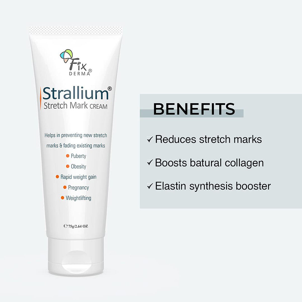 Fixderma Strallium Stretch Mark Cream, 75 gm Price, Uses, Side Effects ...