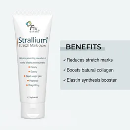Fixderma Strallium Stretch Mark Cream 75 gm | Aloe Vera, Vitamin B3 ...