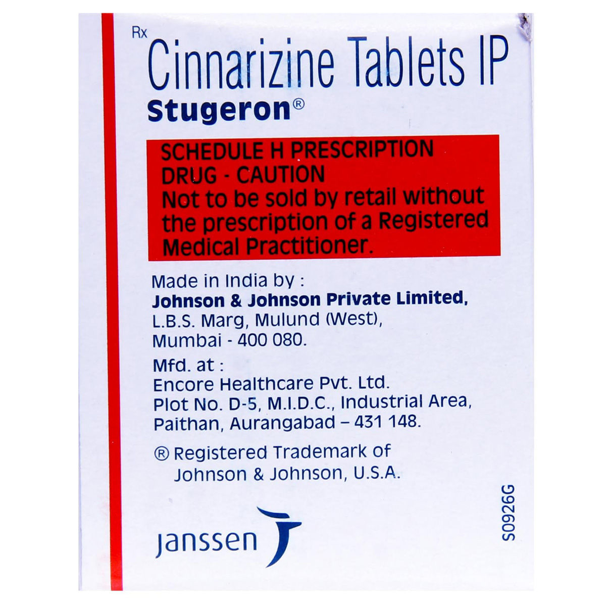 Stugeron Tablet | Uses, Side Effects, Price | Apollo Pharmacy