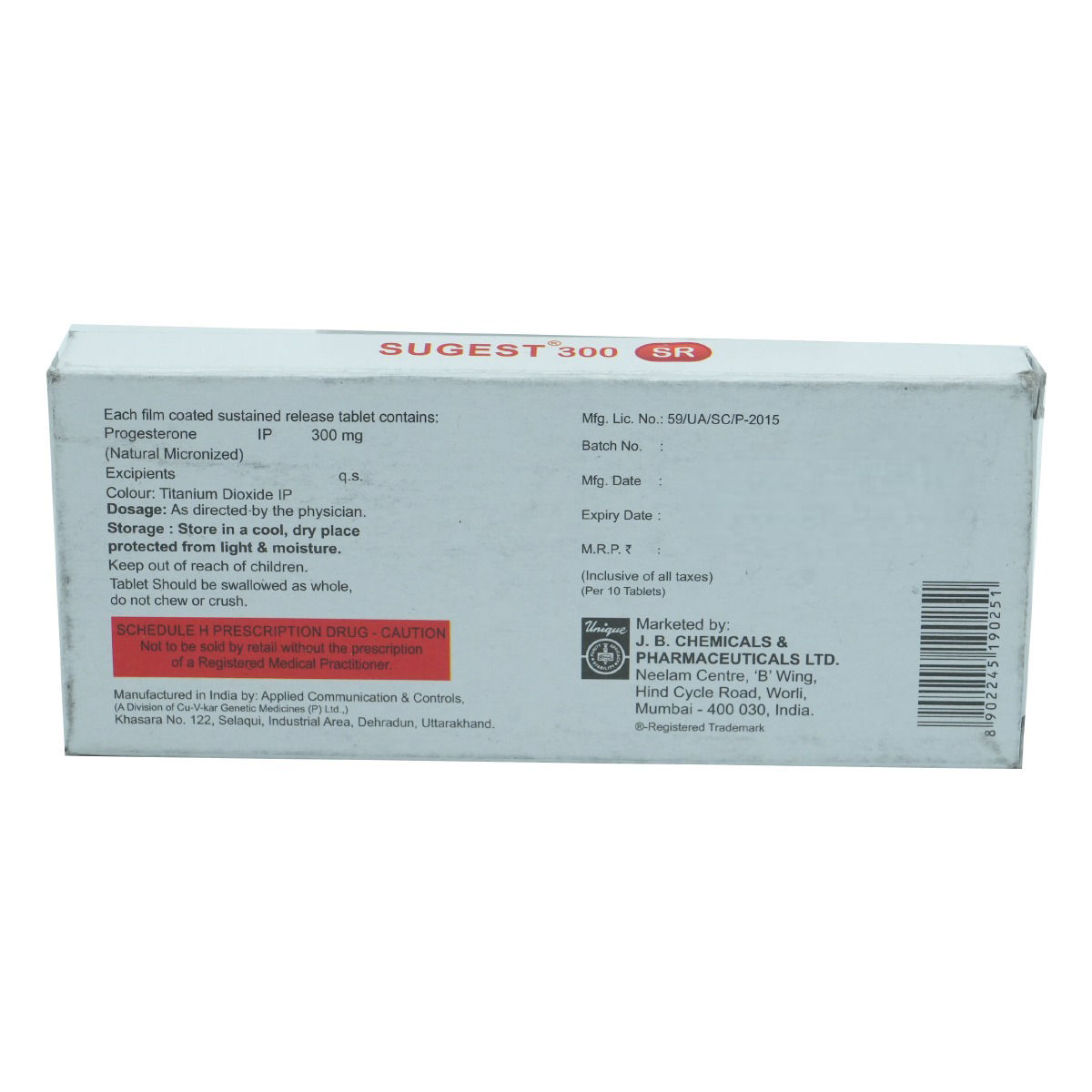 Sugest Sr 300Mg Tablet Price, Uses, Side Effects, Composition - Apollo ...