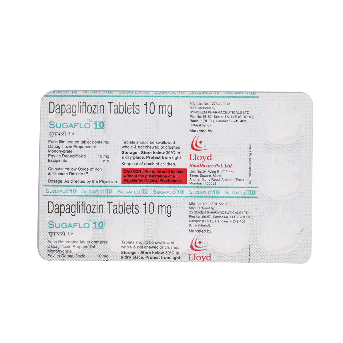 Sugaflo 10 Tablet 15's Price, Uses, Side Effects, Composition - Apollo ...