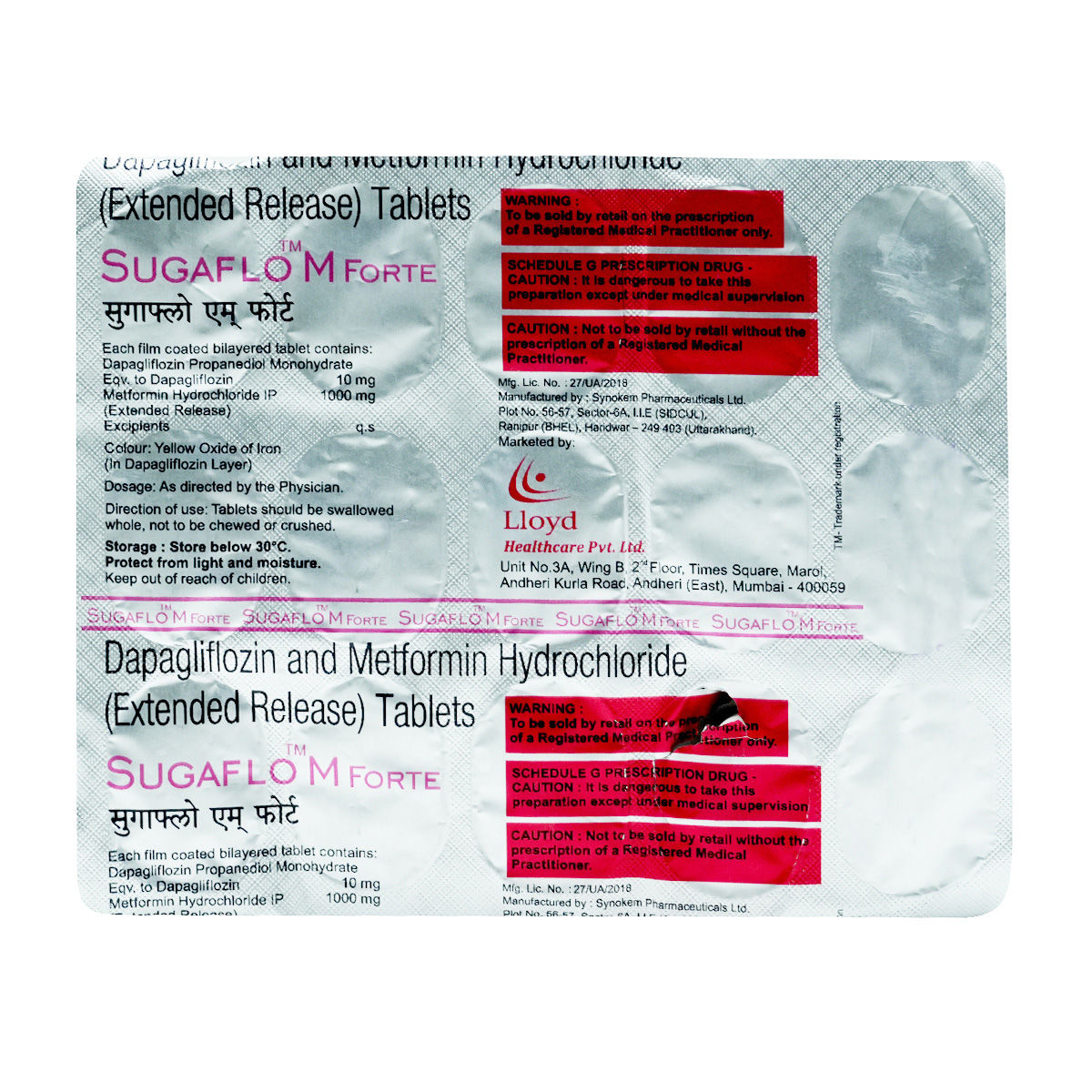 Sugaflo M Forte Tablet | Uses, Side Effects, Price | Apollo Pharmacy