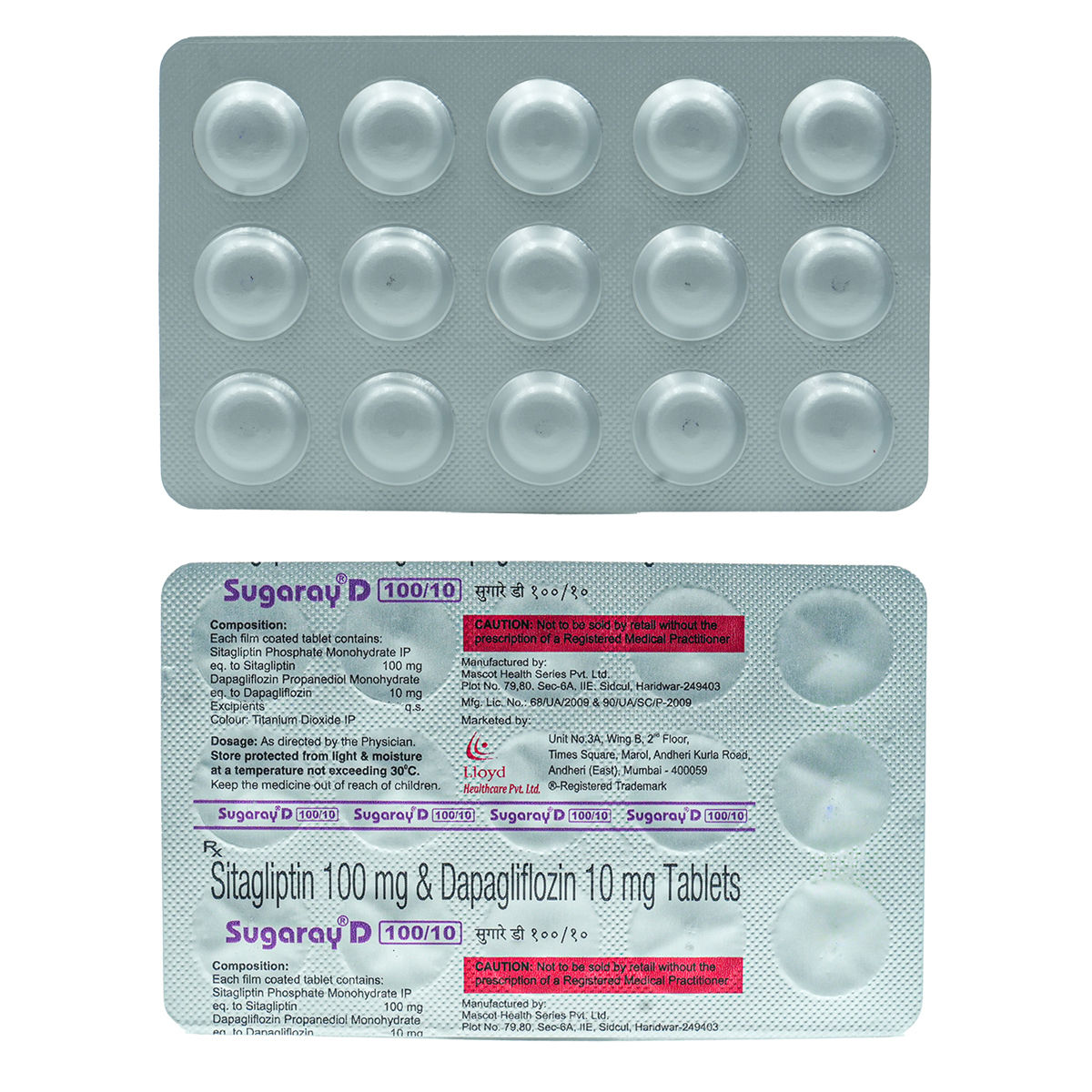 Sugaray D 100/10 Tablet | Uses, Side Effects, Price | Apollo Pharmacy