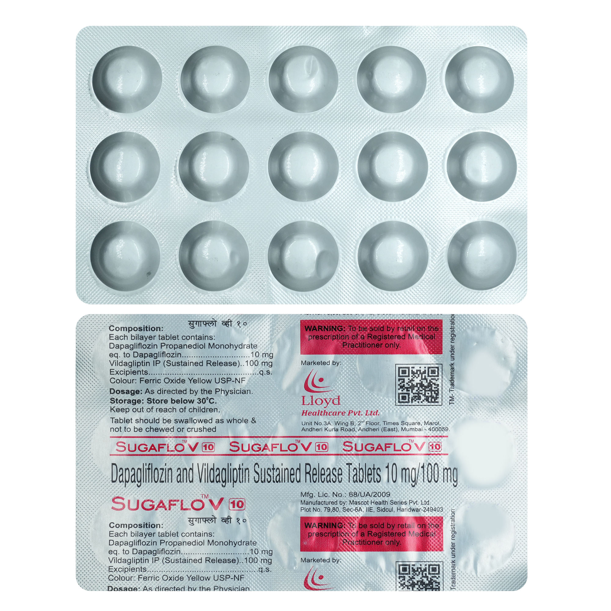 Sugaflo V 10 Tablet | Uses, Side Effects, Price | Apollo Pharmacy