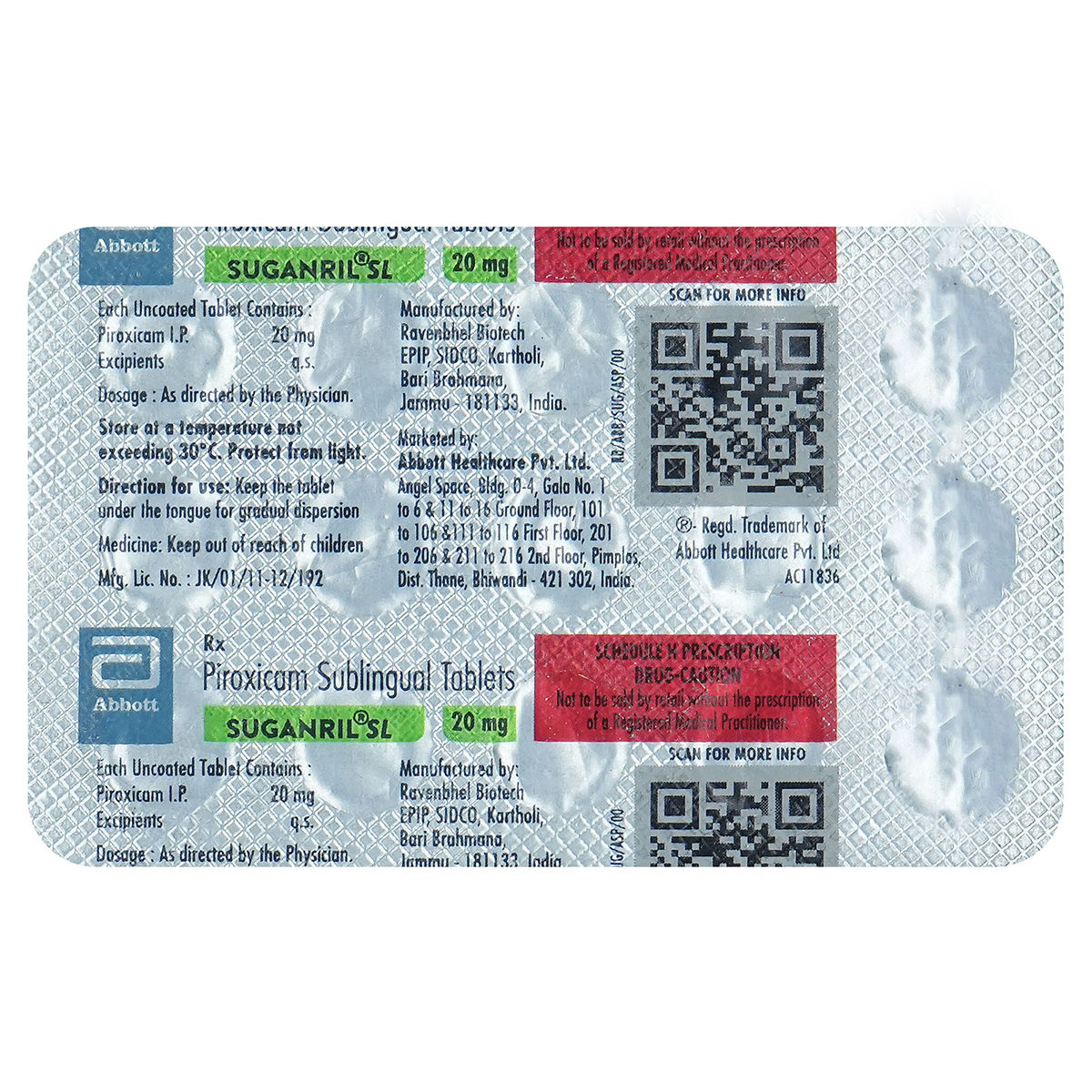 Suganril SL 20 Tablet | Uses, Side Effects, Price | Apollo Pharmacy