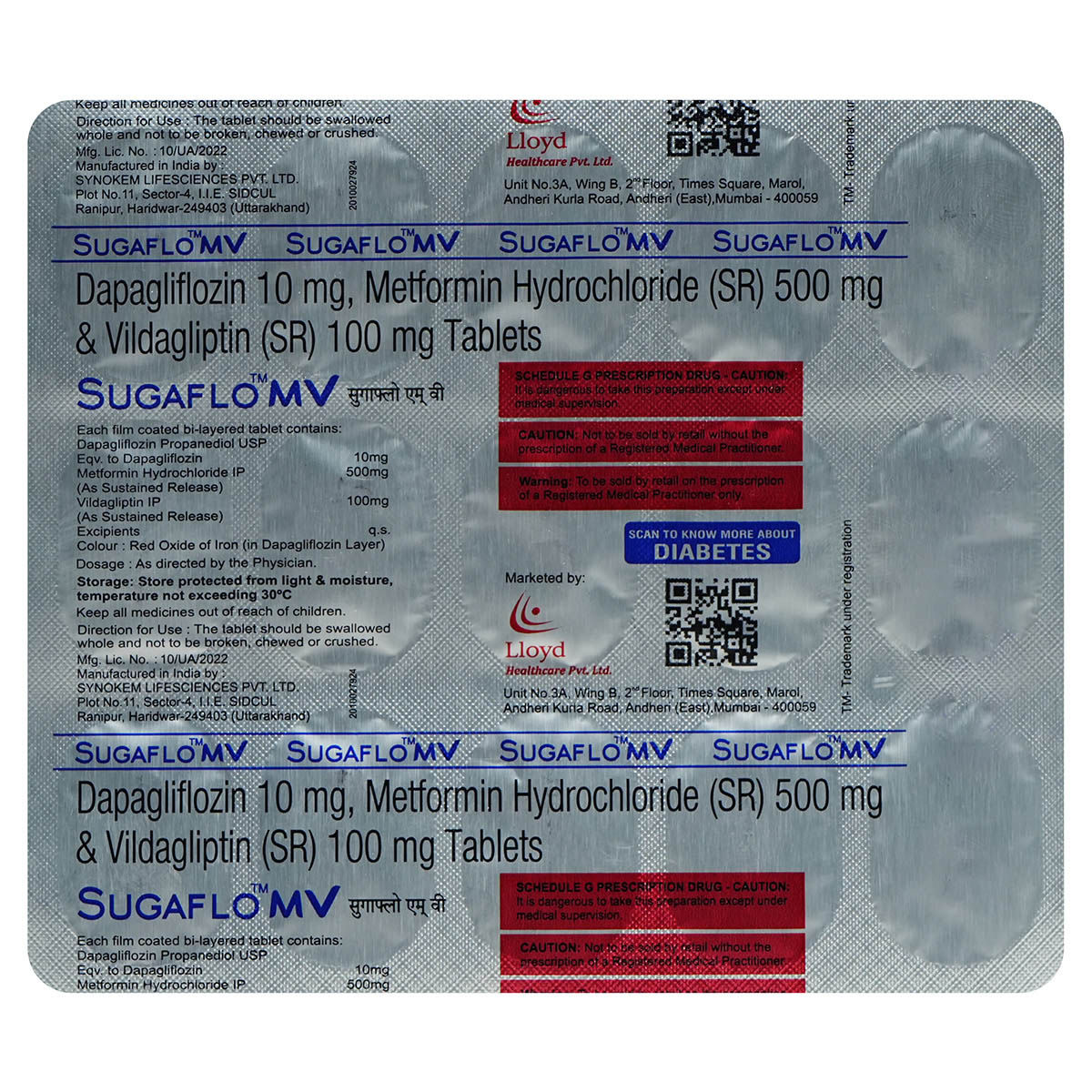 Sugaflo MV Tablet | Uses, Side Effects, Price | Apollo Pharmacy