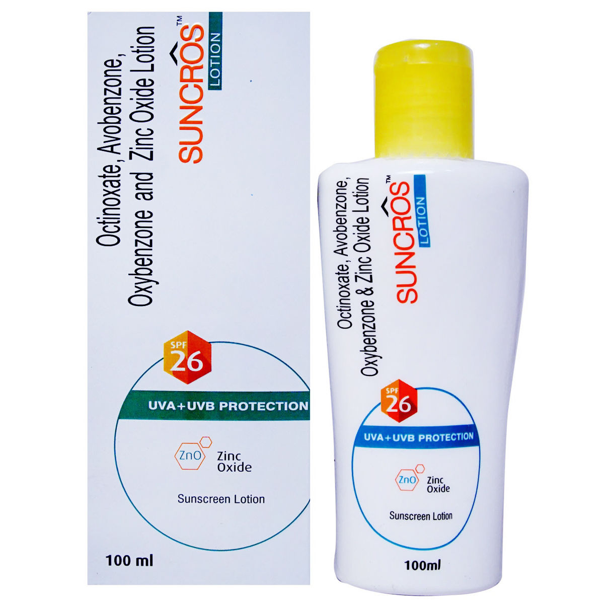 Suncros Sunscreen Spf 26 Lotion | Uses, Side Effects, Price | Apollo ...