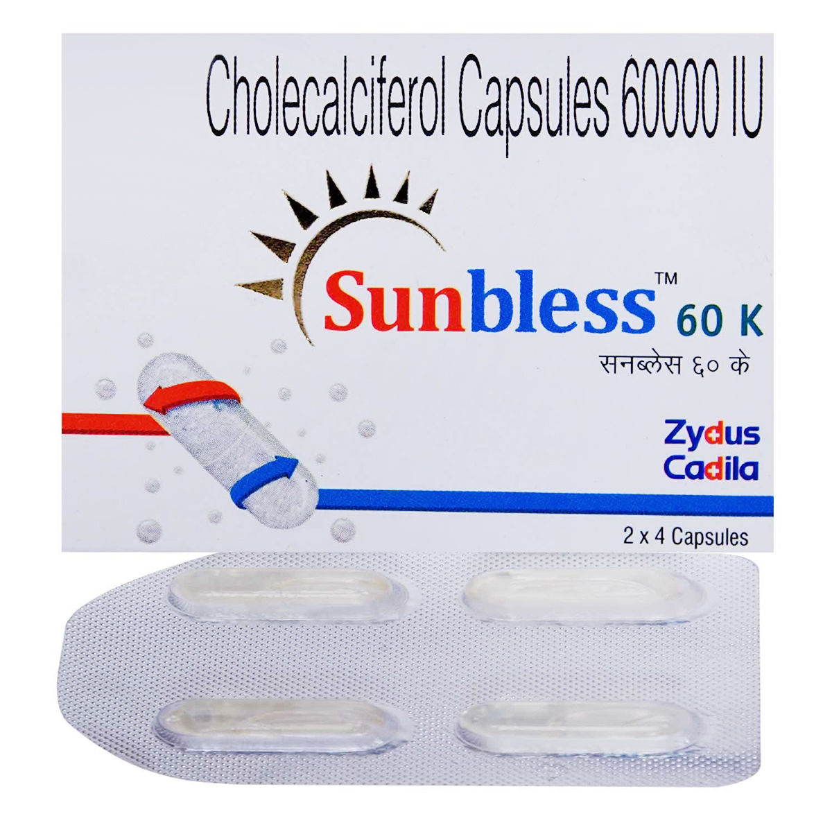 Sunbless 60K Capsule 4's Price, Uses, Side Effects, Composition ...