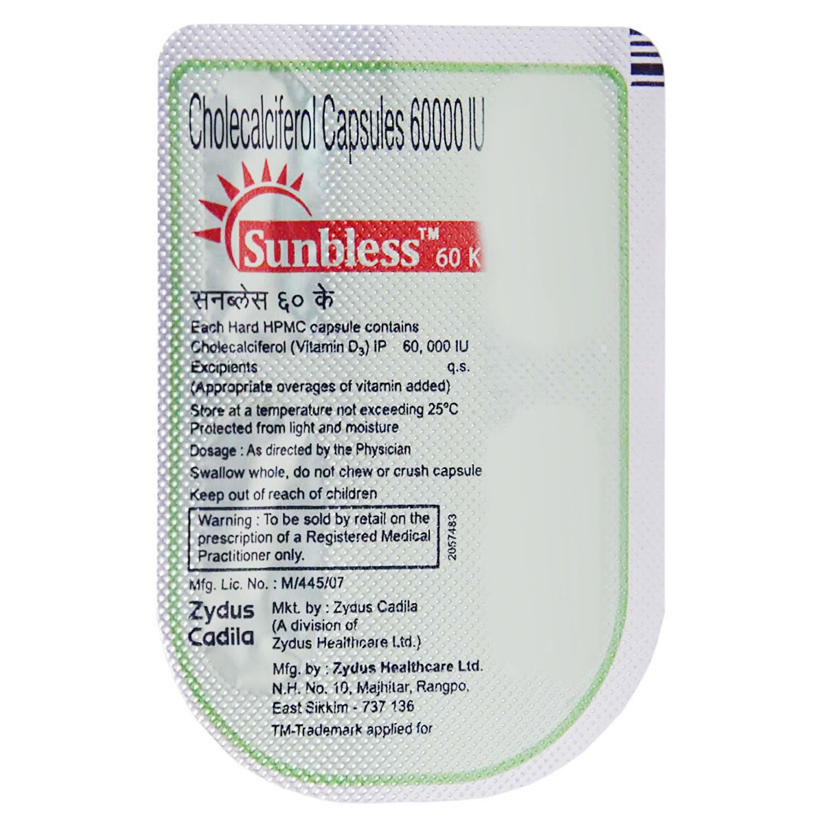 Sunbless 60K Capsule | Uses, Side Effects, Price | Apollo Pharmacy