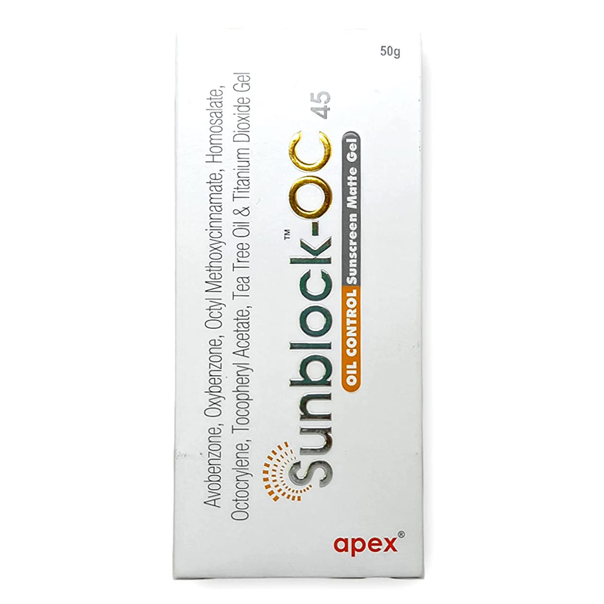 Sunblock OC 45 Gel 50 gm Price, Uses, Side Effects, Composition ...