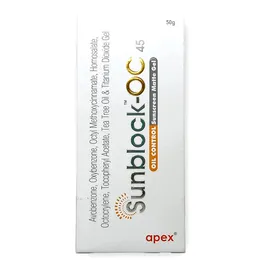 Buy Sunblock-OC 45 Oil Control Sunscreen Matte Gel, 50 gm | 19 Minutes ...