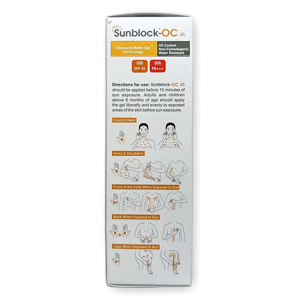Sunblock OC 45 Gel 50 gm Price, Uses, Side Effects, Composition ...