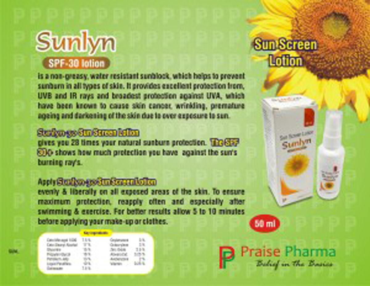 Buy Sunlyn Spf 30 Lotion 50 ml | 19 Minutes Delivery | Apollo Pharmacy