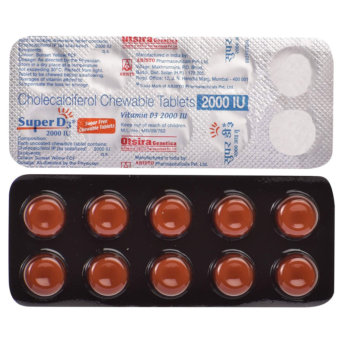 Super D3 2000IU Tablet | Uses, Side Effects, Price | Apollo Pharmacy