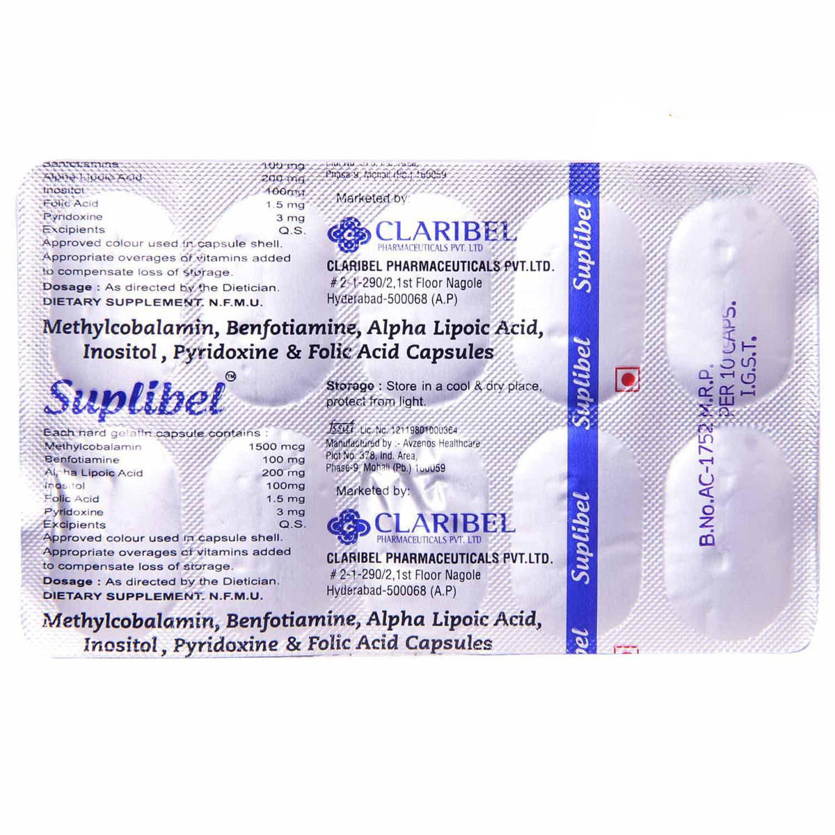 Suplibel Capsule 10's Price, Uses, Side Effects, Composition - Apollo ...