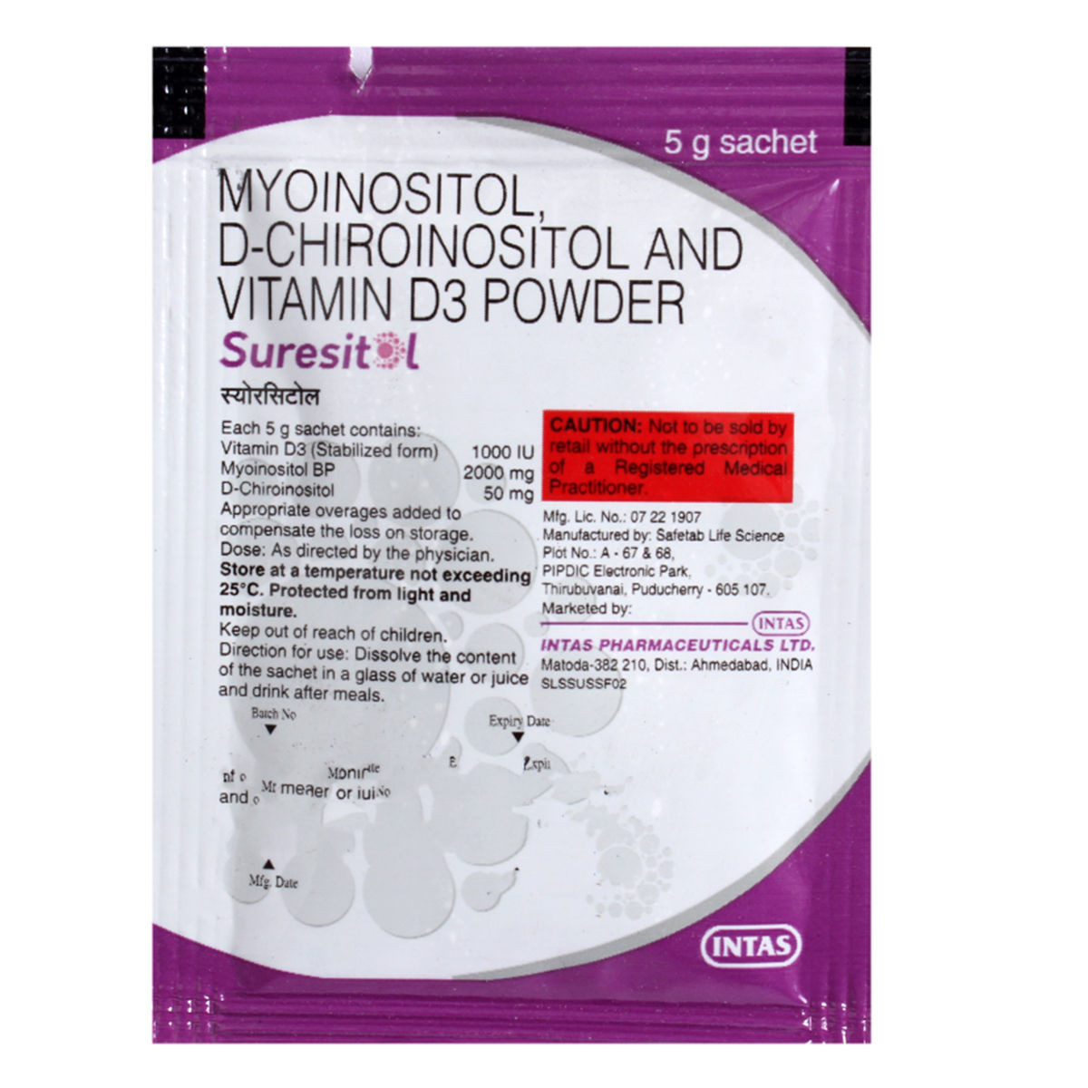 Suresitol Sachet 5 gm Price, Uses, Side Effects, Composition - Apollo ...