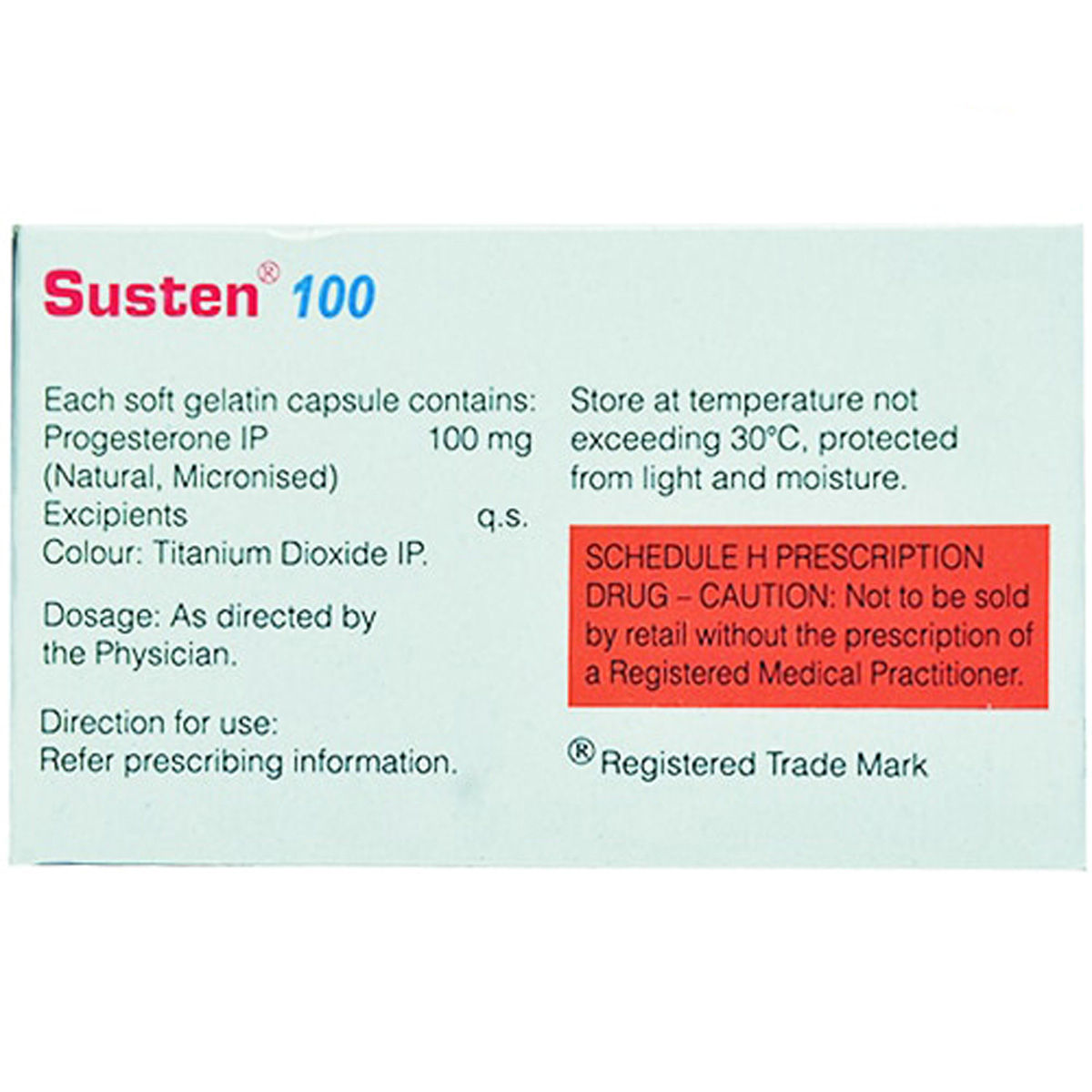 Susten 100 Capsule 10's Price, Uses, Side Effects, Composition - Apollo ...