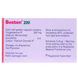 Susten 200 Capsule | Uses, Side Effects, Price | Apollo Pharmacy