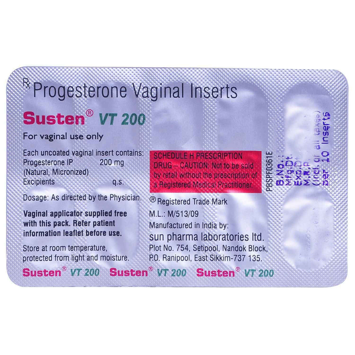 Susten VT 200 Tablet | Uses, Side Effects, Price | Apollo Pharmacy