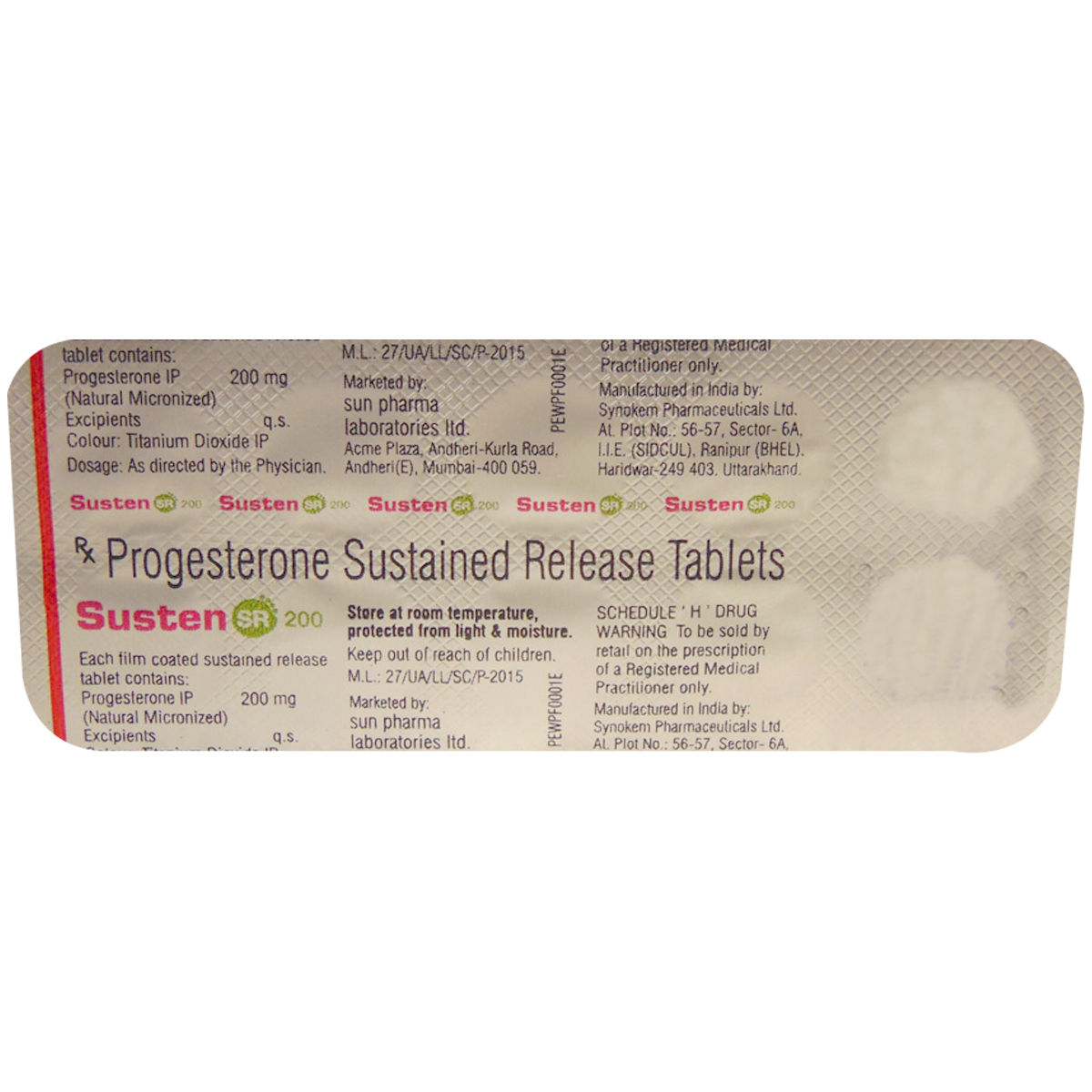 Susten SR 200 Tablet 10's Price, Uses, Side Effects, Composition ...