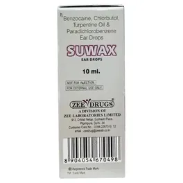 Suwax Ear Drops | Uses, Side Effects, Price | Apollo Pharmacy