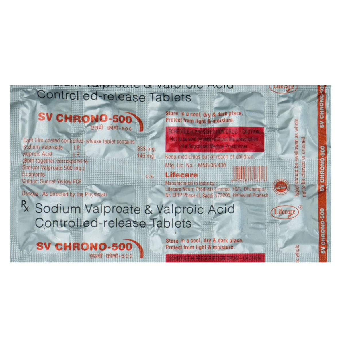 SV Chrono-500 Tablet | Uses, Side Effects, Price | Apollo Pharmacy