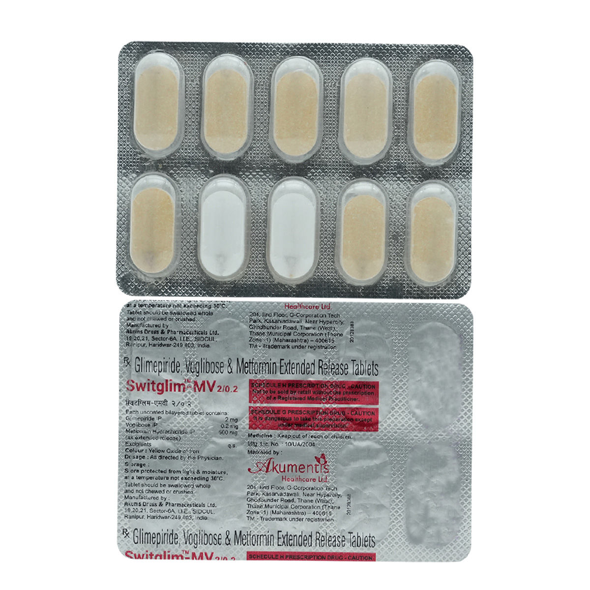 Switglim-Mv 2/0.2 Tablet 10's Price, Uses, Side Effects, Composition ...