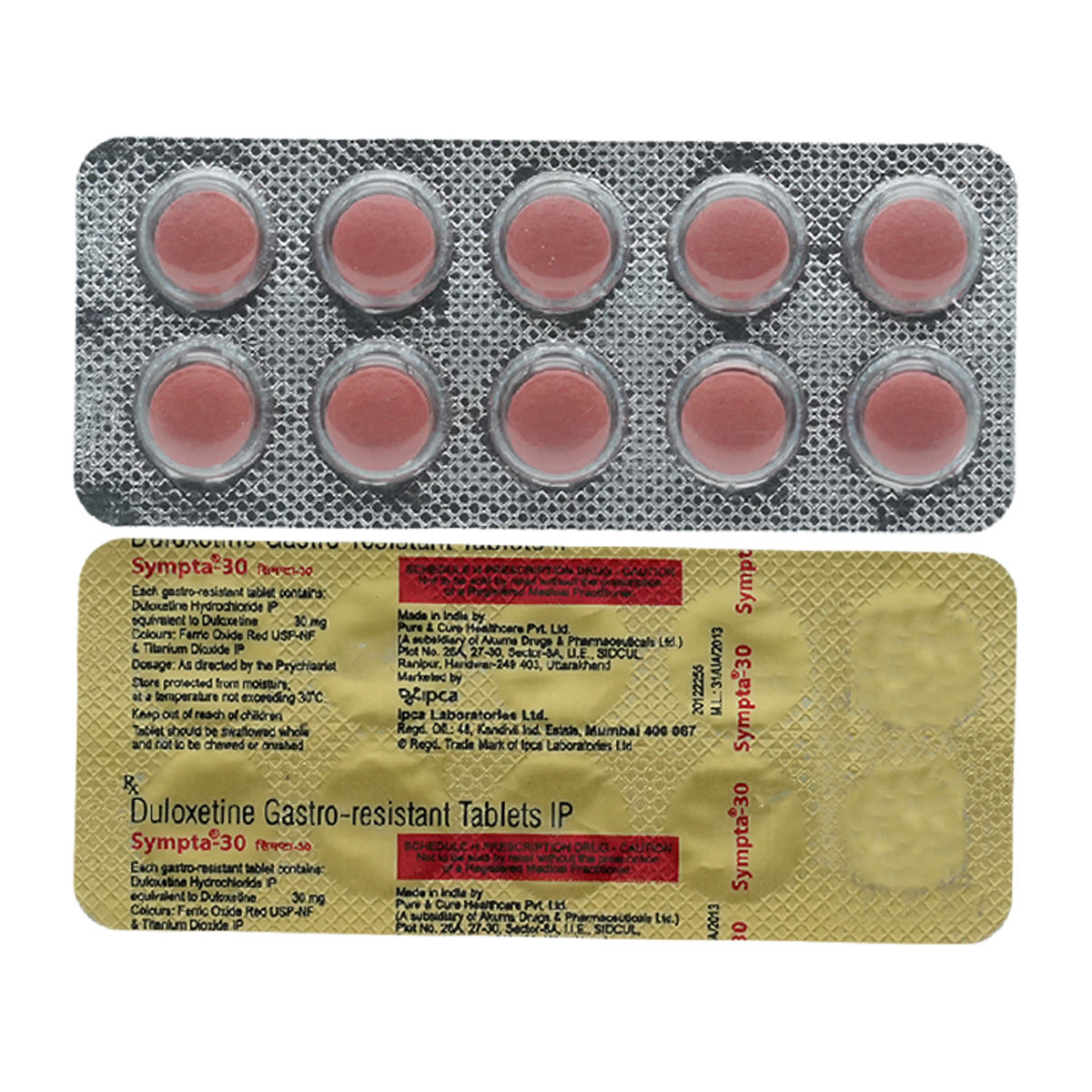 Sympta 30 Mg Tablet 10's Price, Uses, Side Effects, Composition ...