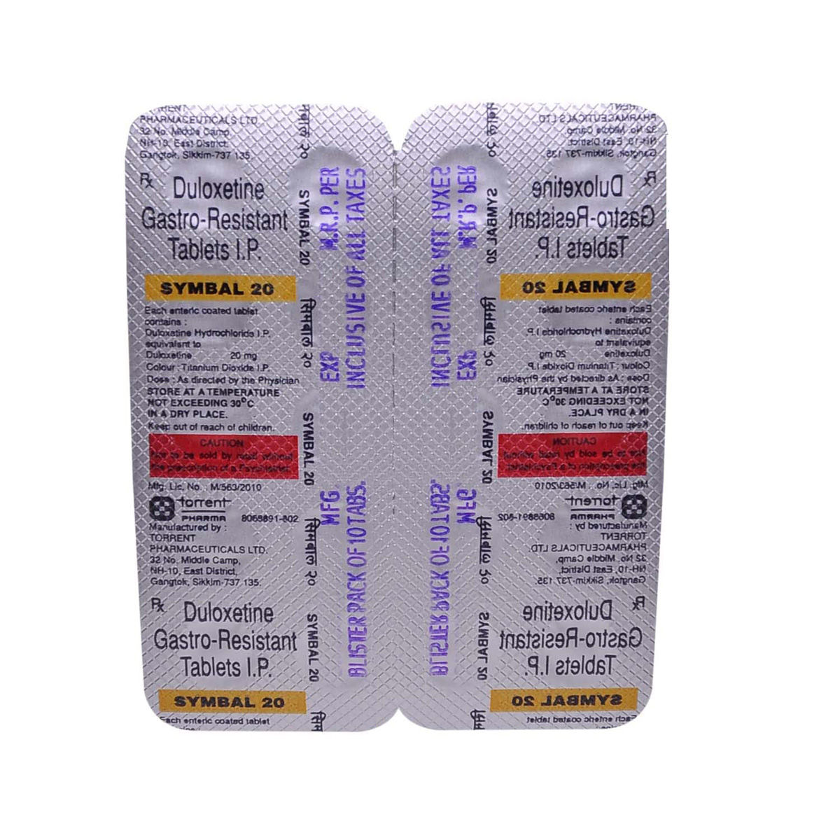 Symbal 20 Tablet | Uses, Side Effects, Price | Apollo Pharmacy