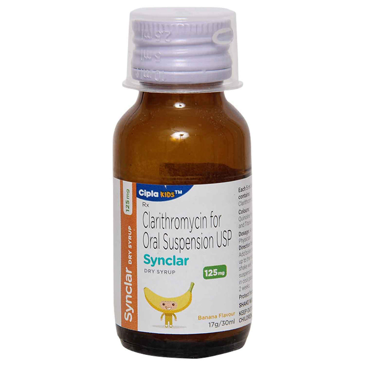 Synclar 125 mg Banana Flavour Dry Syrup 30 ml Price, Uses, Side Effects ...