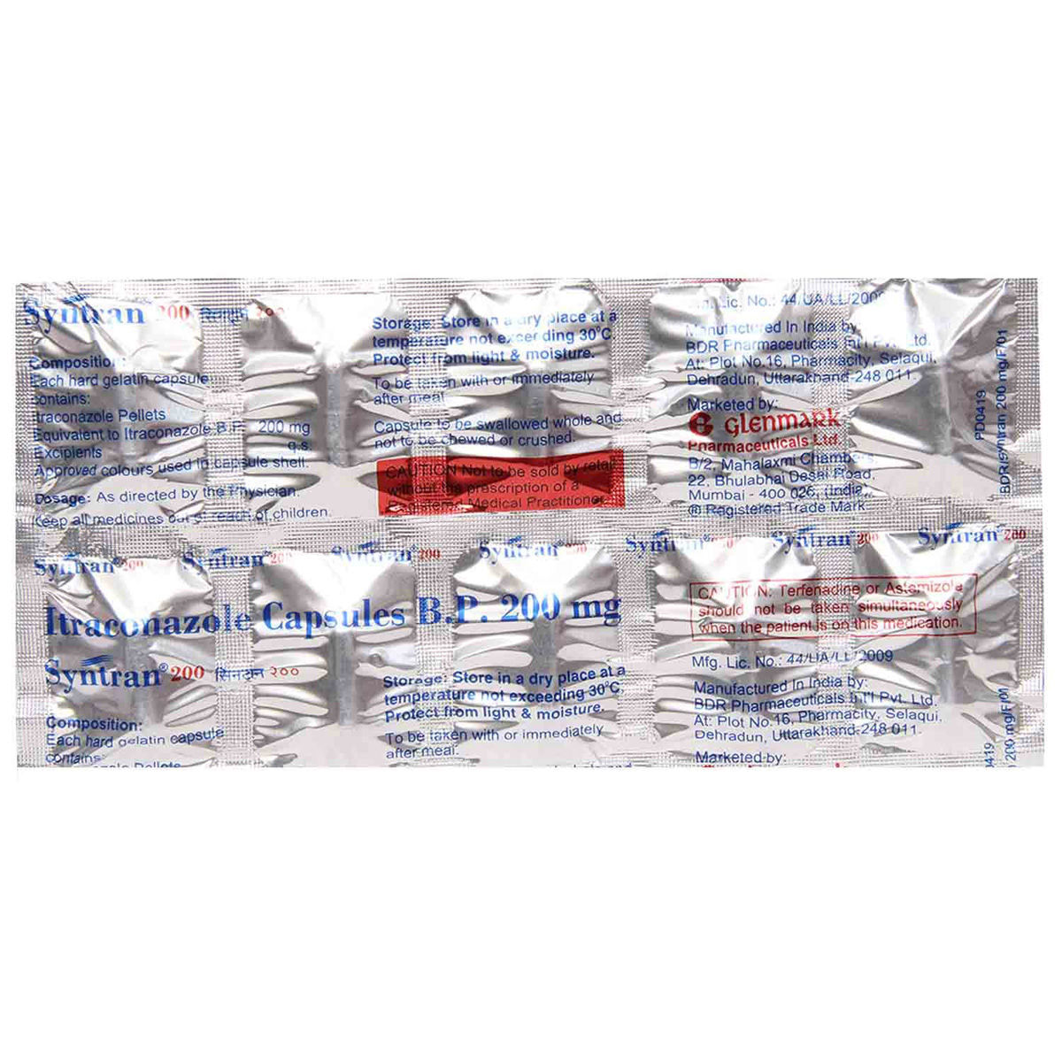 Syntran 200 Capsule 10's Price, Uses, Side Effects, Composition ...