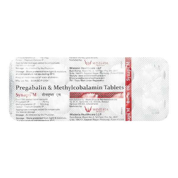 Synaps M Tablet | Uses, Side Effects, Price | Apollo Pharmacy