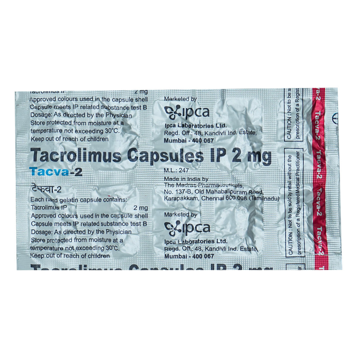 Tacva-2 mg Capsule | Uses, Side Effects, Price | Apollo Pharmacy