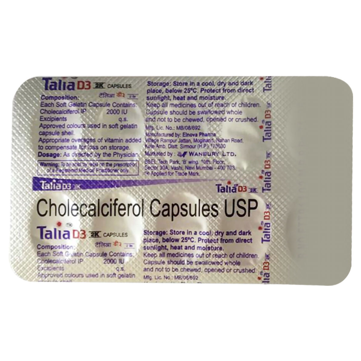 Talia D3 2K Capsule | Uses, Side Effects, Price | Apollo Pharmacy