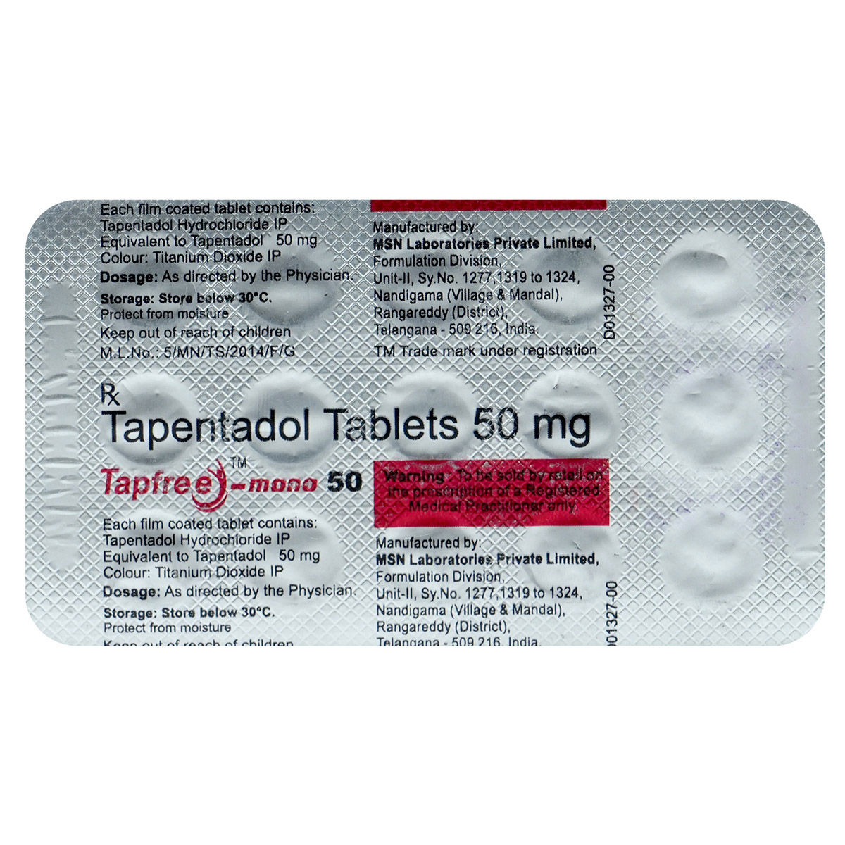 Tapfree-Mono 50Mg Tablet | Uses, Side Effects, Price | Apollo Pharmacy