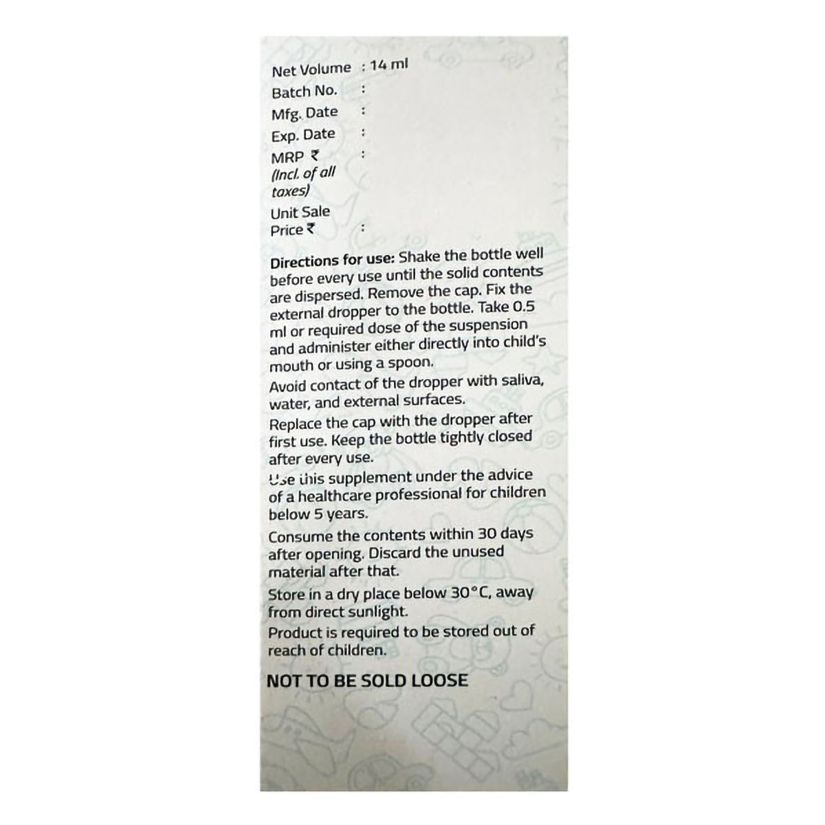 Tasiron Baby Drops 14 ml Price, Uses, Side Effects, Composition ...