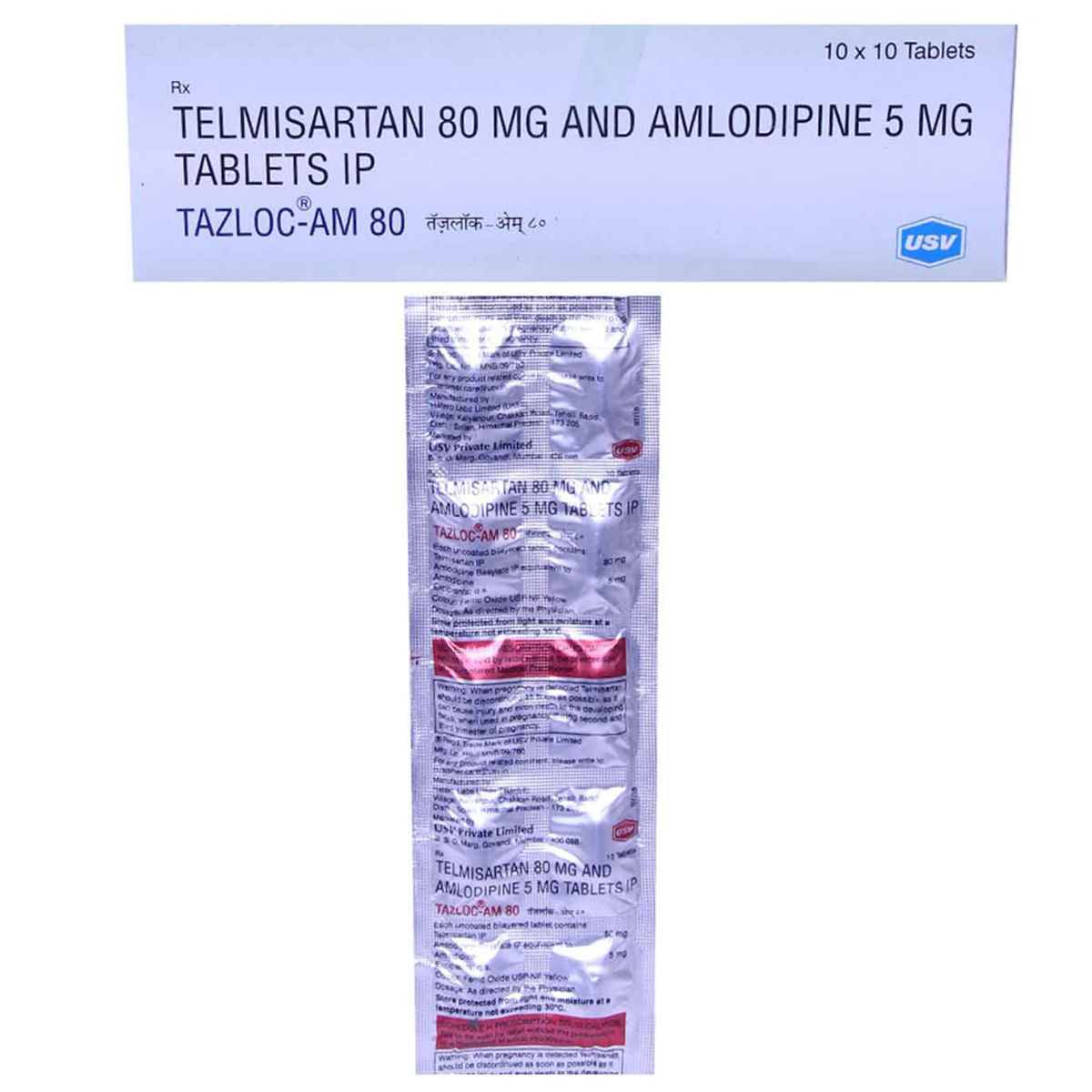 Tazloc-AM 80 Tablet | Uses, Side Effects, Price | Apollo Pharmacy